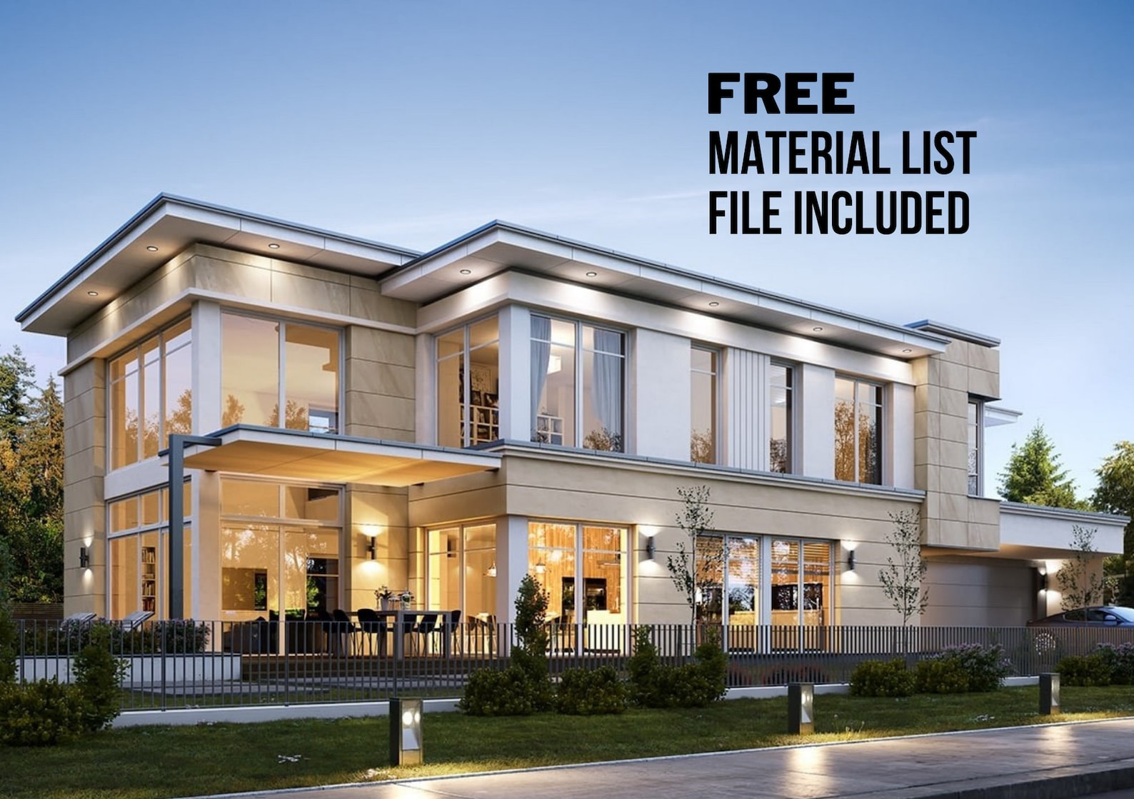 Modern Loft House Plan 21m X 26m- Modern Floor Plans, 4 Bedroom 416 M2 ...