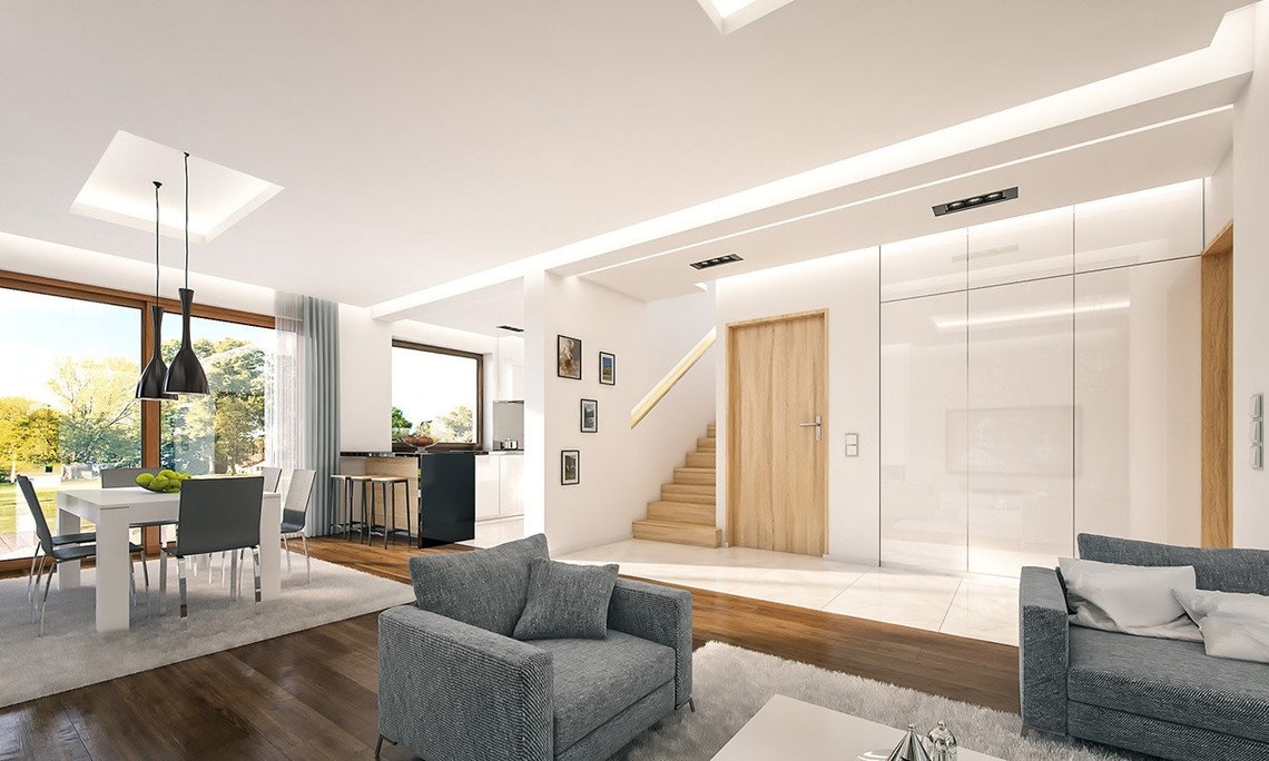 Double Floor Family House 9m X 20m- Modern Floor Plans, 2 Bedroom 134 ...