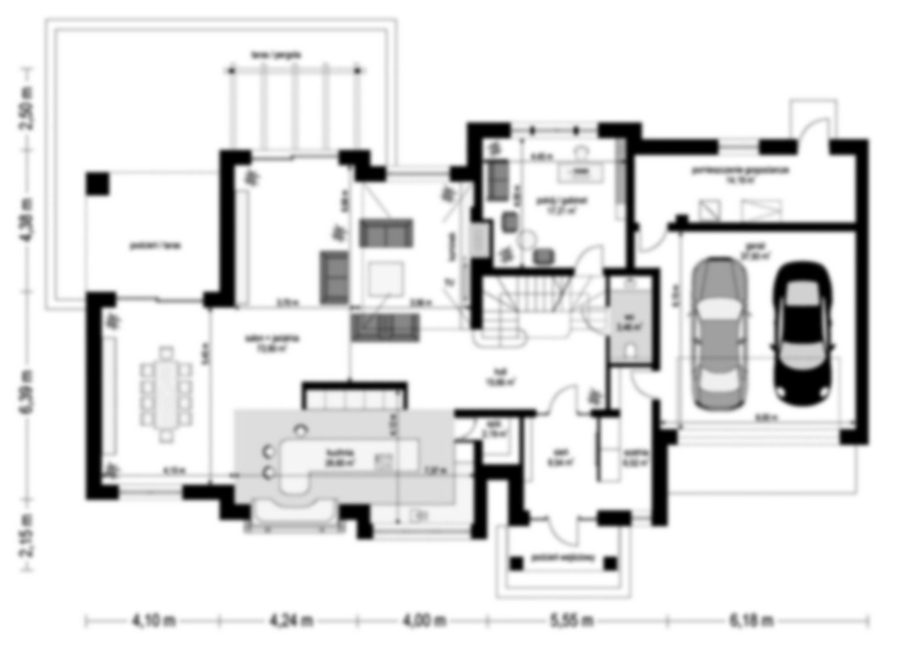 Full Detailed Big House Plan 24m X 14m- Modern Floor Plans, 5 Bedroom ...