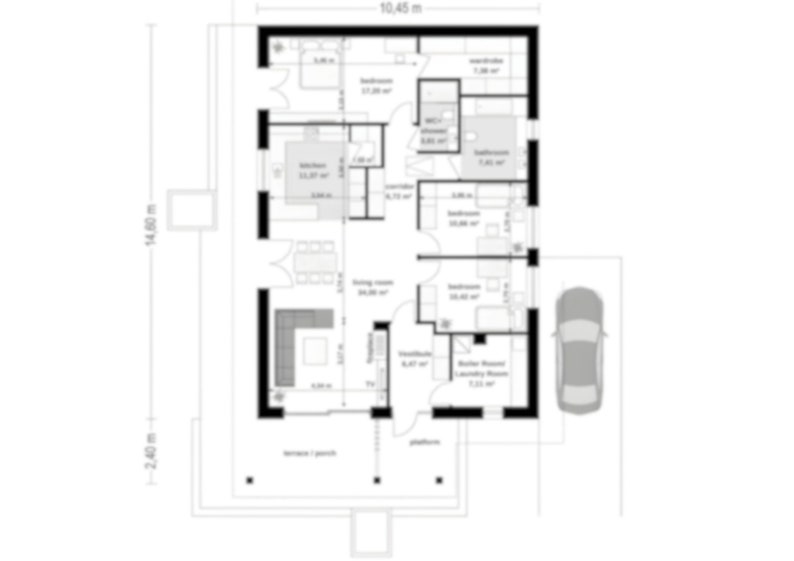 Single Villa Plan 122 M2 Modern House Plans 15m X 11m | Free Material ...