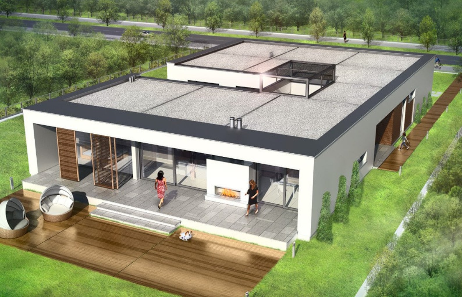 Minimal House Plan 17m X 27m Modern Floor Plans, 5 Bedroom 304 M2, W ...