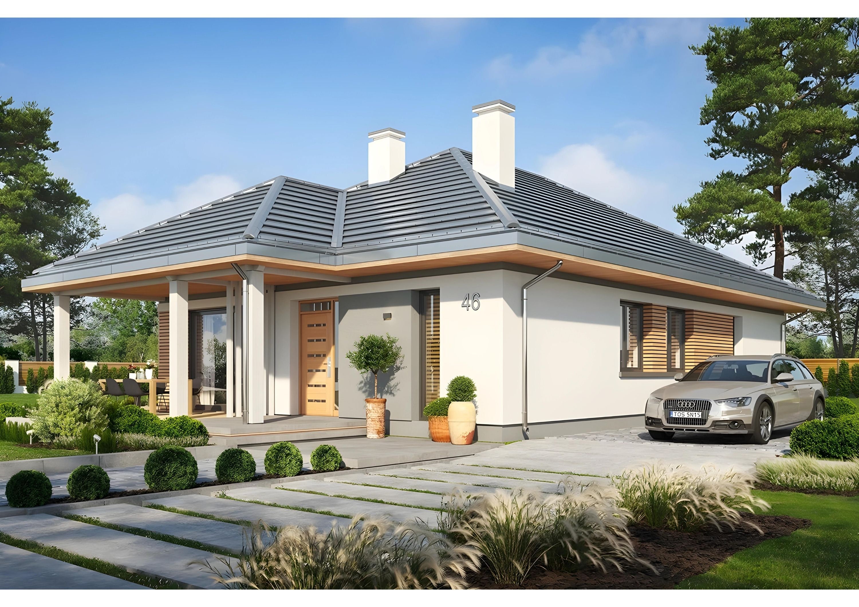 Single Villa Plan 122 M2 Modern House Plans 15m X 11m | Free Material ...
