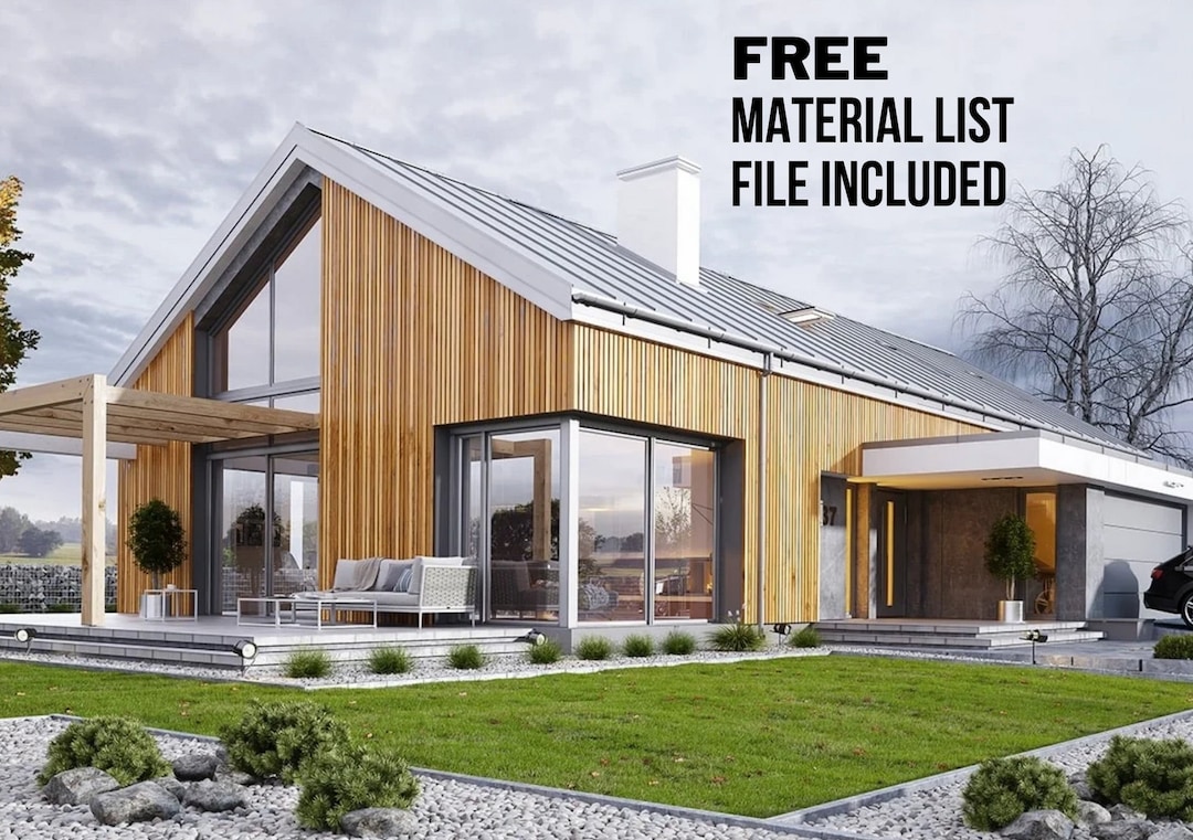 Dream House Plan, Modern Wooden Design 3 Bedroom 160 M2 - Modern House ...