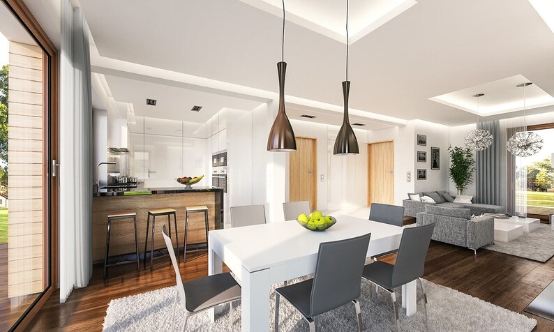 Double Floor Family House 9m X 20m- Modern Floor Plans, 2 Bedroom 134 ...