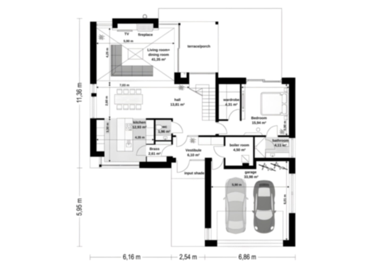Amazing House Plan 23m X 25m- Modern Floor Plans, 4 Bedroom 178 M2, W ...