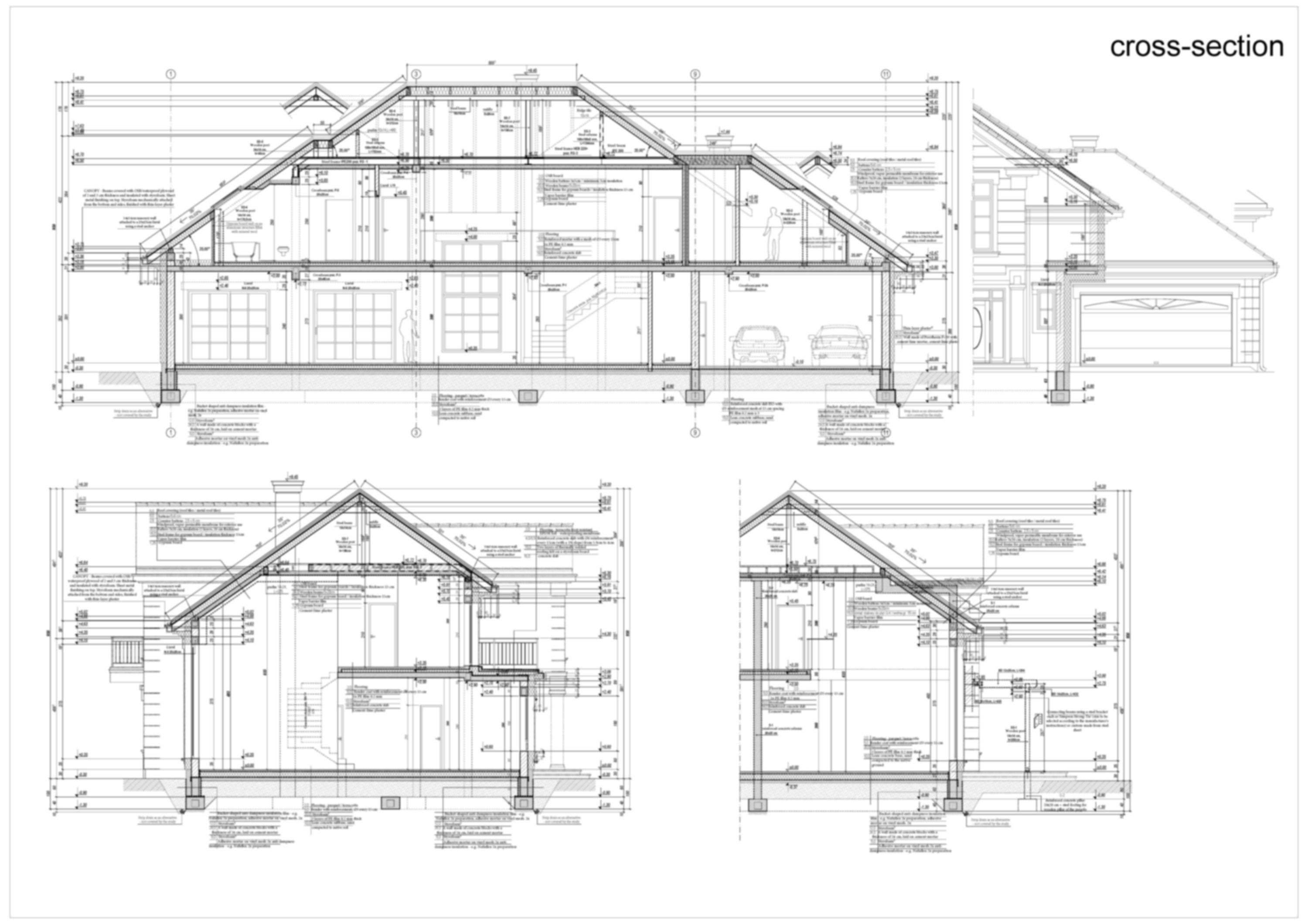 Full Detailed Big House Plan 24m X 14m- Modern Floor Plans, 5 Bedroom ...