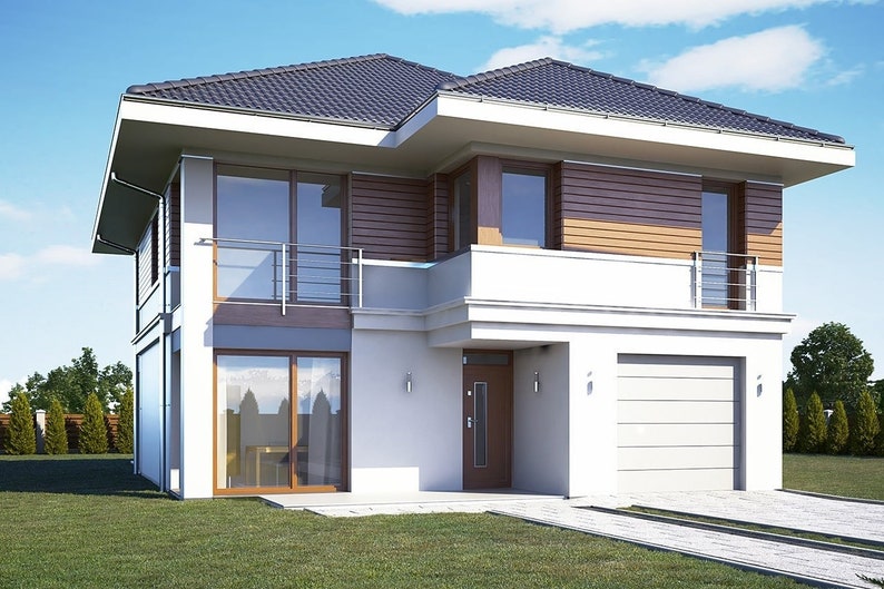 Double Floor Family House 9m X 20m- Modern Floor Plans, 2 Bedroom 134 ...