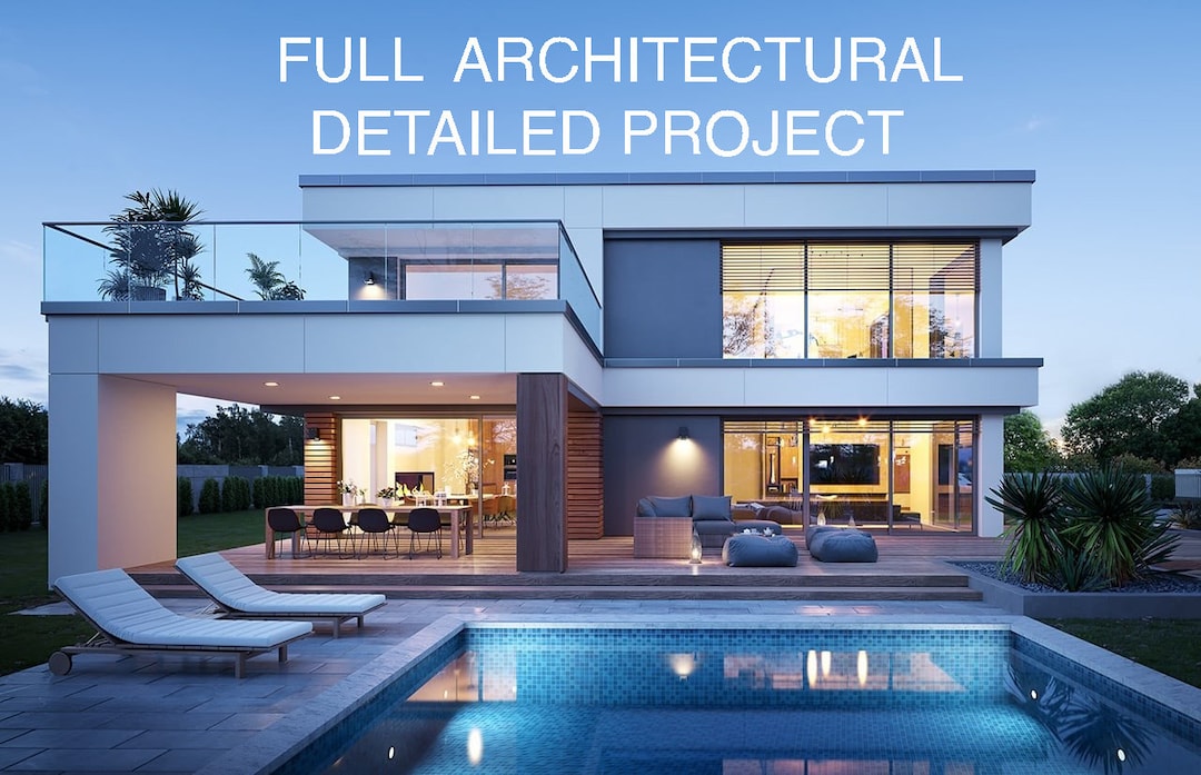 Full Detailed Modern House Plan 15m X 23m- Modern Floor Plans, 4 ...