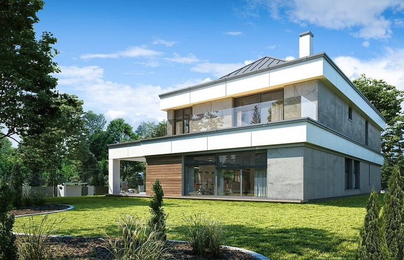 Contemporary Florida House 17m X 21m- Modern Floor Plans, 3 Large ...