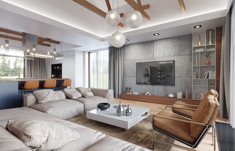 Family House Plan 18m X 18m- Modern Floor Plans, 3bedroom 198 M2, W ...