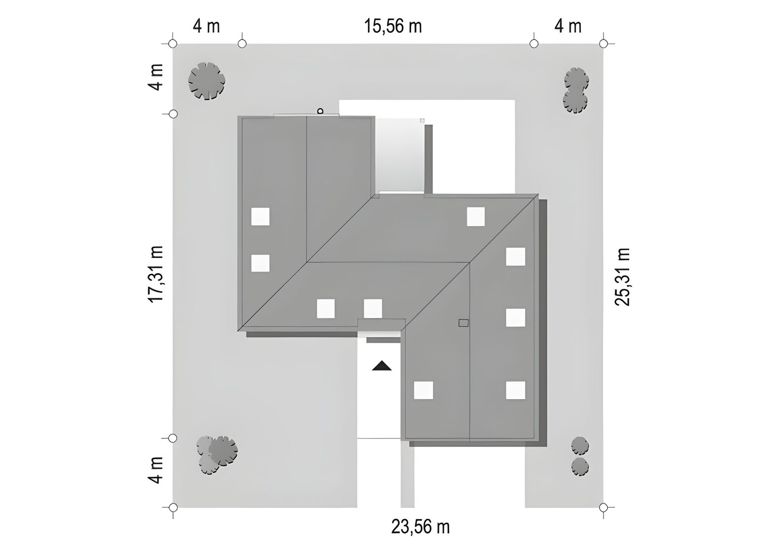 Detailed Amazing House Plan 23m X 25m- Modern Floor Plans, 4 Bedroom ...