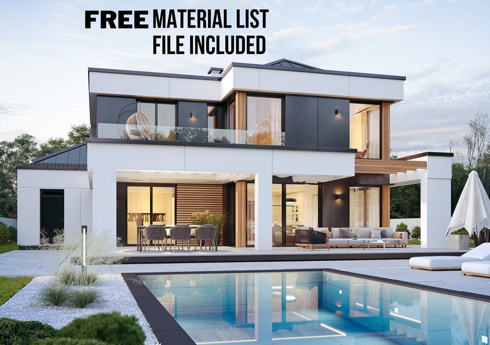 Contemporary House Plan 16m X 18m- Modern Floor Plans, 3 Bedroom 231 M2 ...