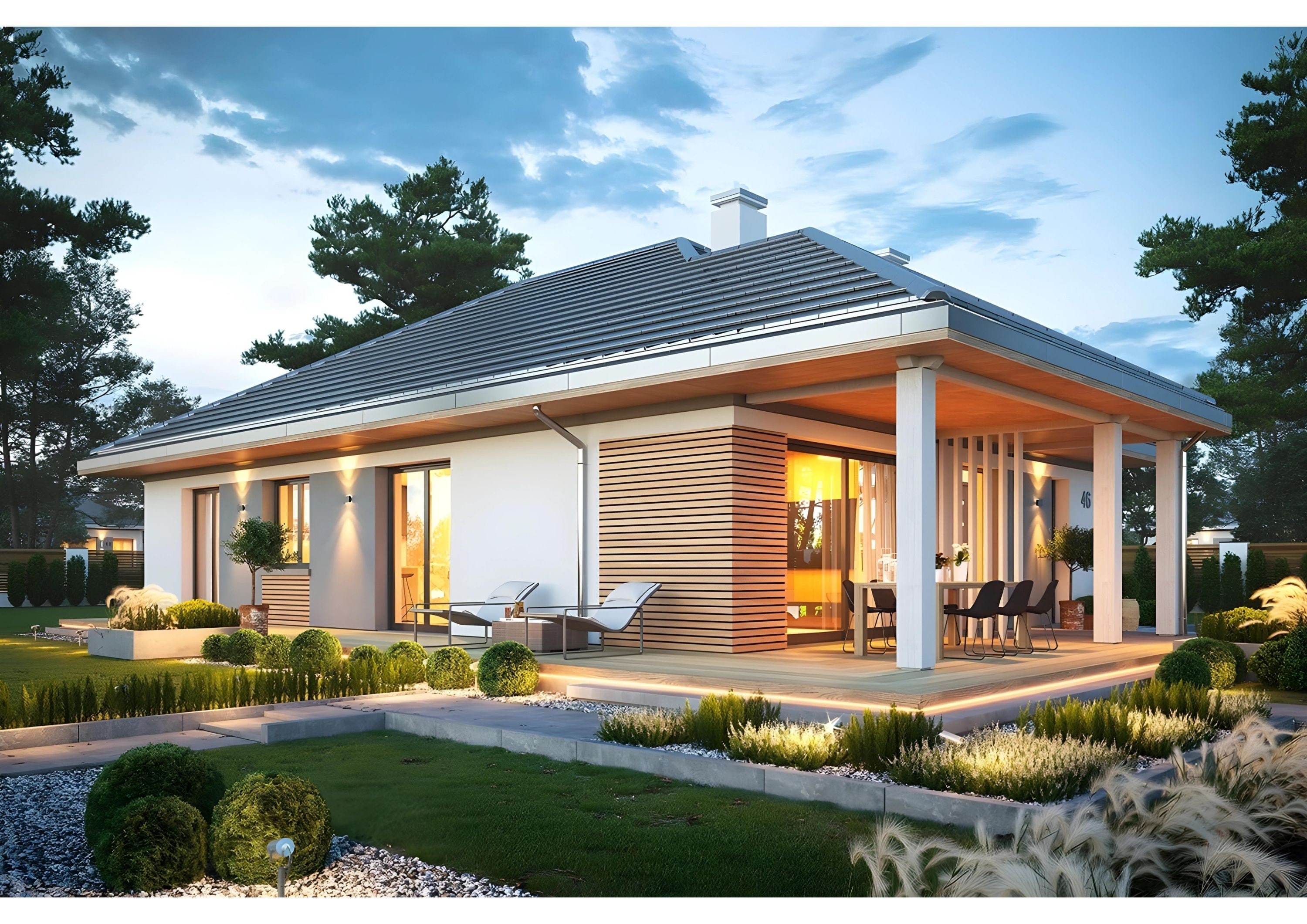 Single Villa Plan 122 M2 Modern House Plans 15m X 11m | Free Material ...