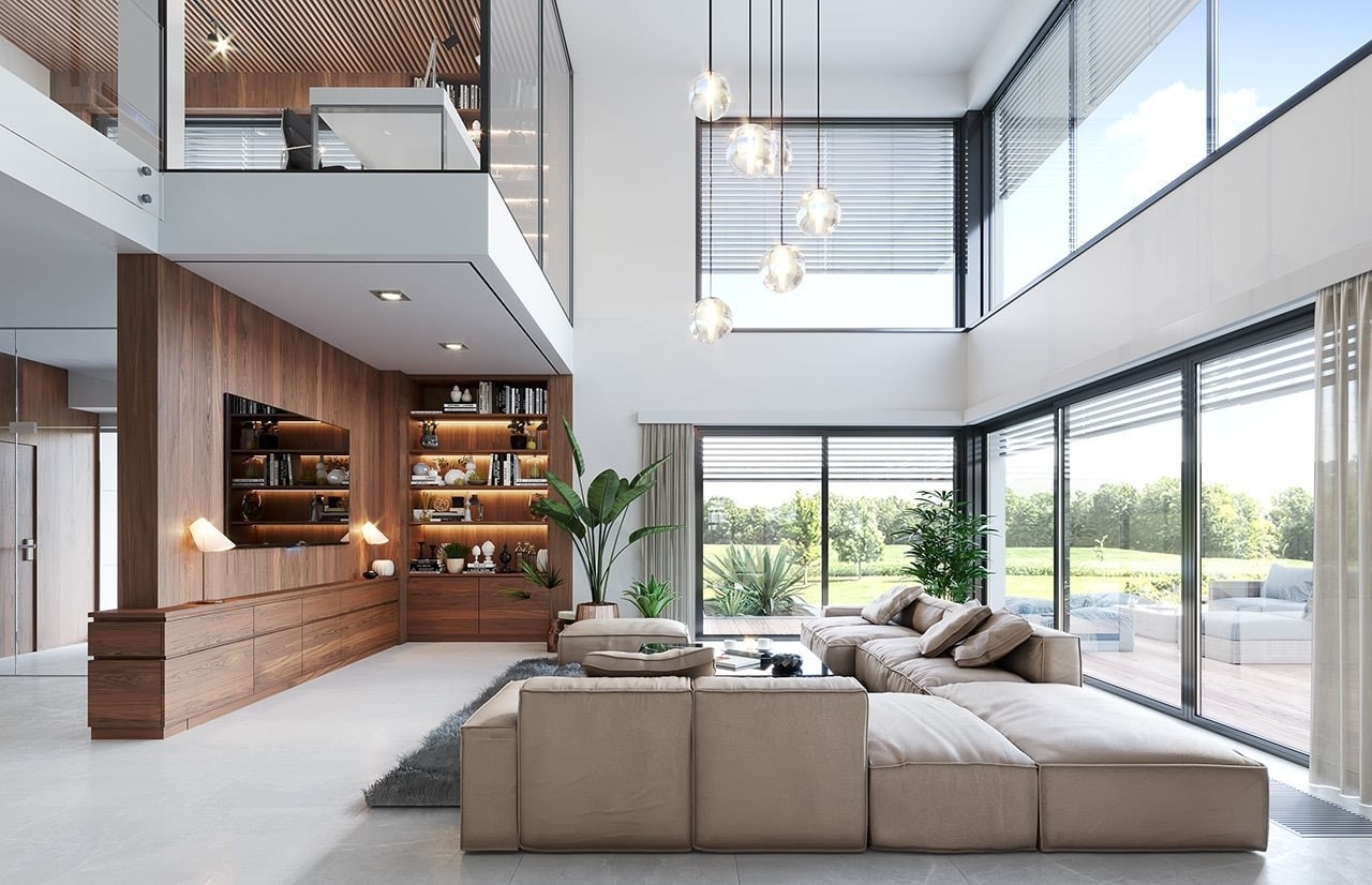 Full Detailed Modern House Plan 15m X 23m- Modern Floor Plans, 4 ...