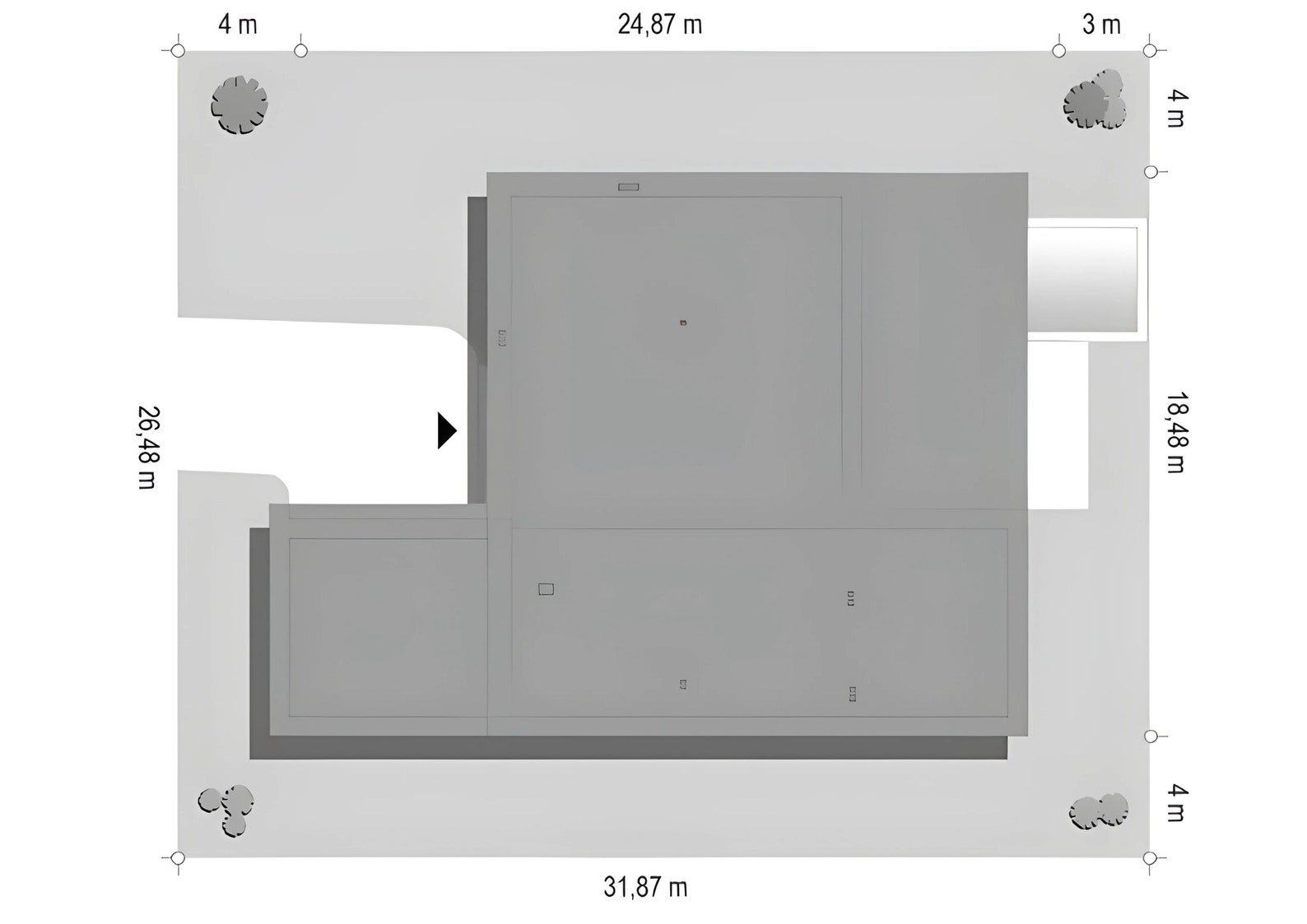 Tech Temple Modern House Plan 432 M2 Modern House Plans 25m X 19m ...