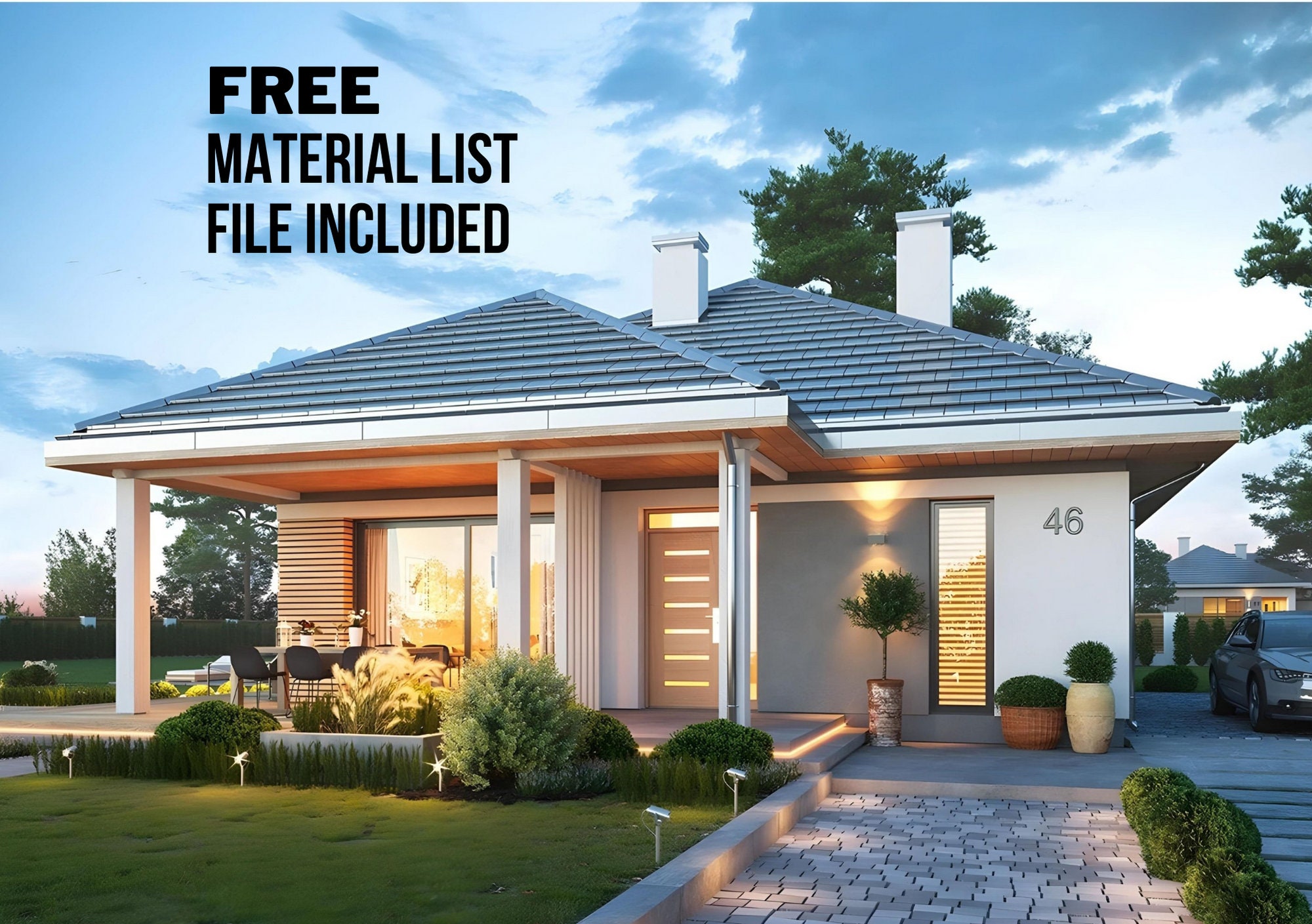 Single Villa Plan 122 M2 Modern House Plans 15m X 11m | Free Material ...