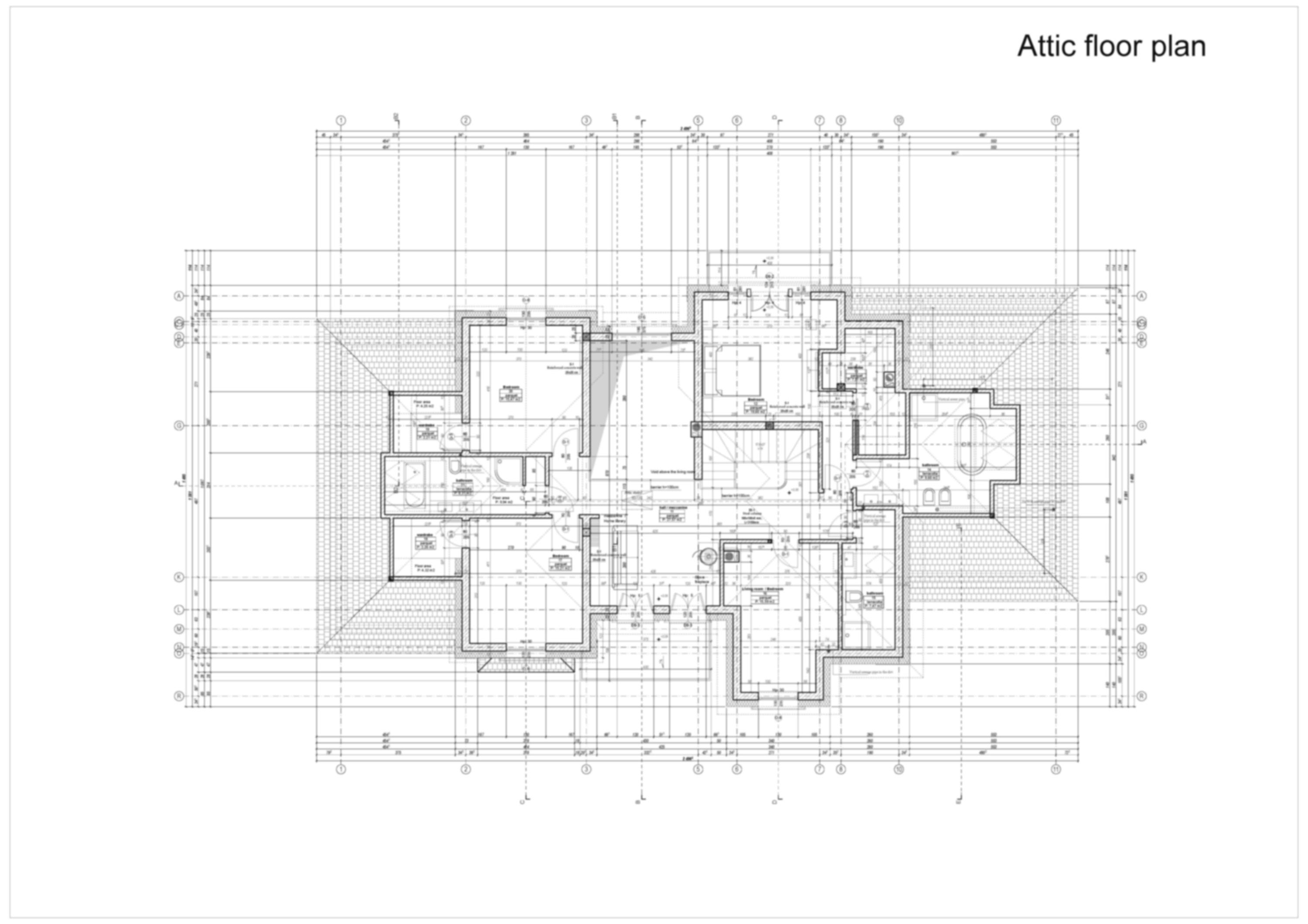 Full Detailed Big House Plan 24m X 14m- Modern Floor Plans, 5 Bedroom ...