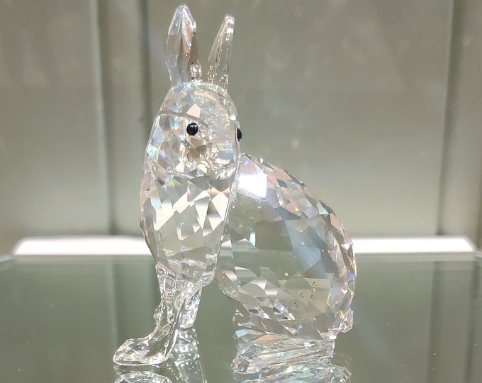 RARE Swarovski Crystal Figurine - Swarovski Arctic Hare - Hare - Rabbit ...