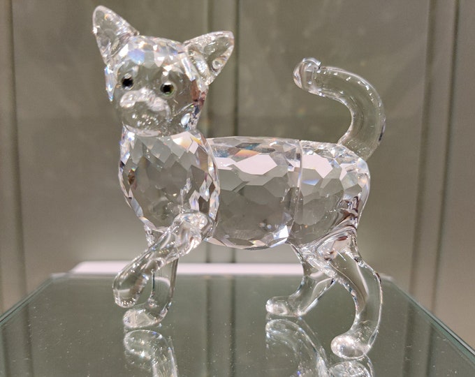 Swarovski Cat Mother Standing Crystal Cat Crystal Animal Figurine Pet ...