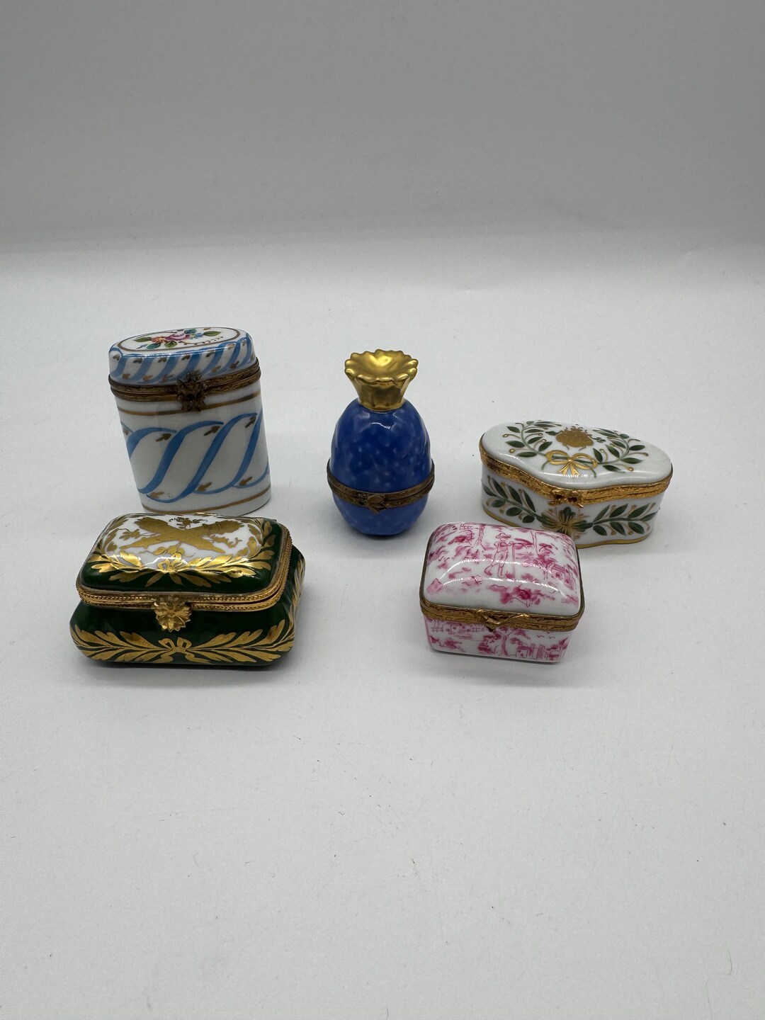 Limoges Peint Main Collectible Porcelain Boxes – Hand Painted - Sold ...