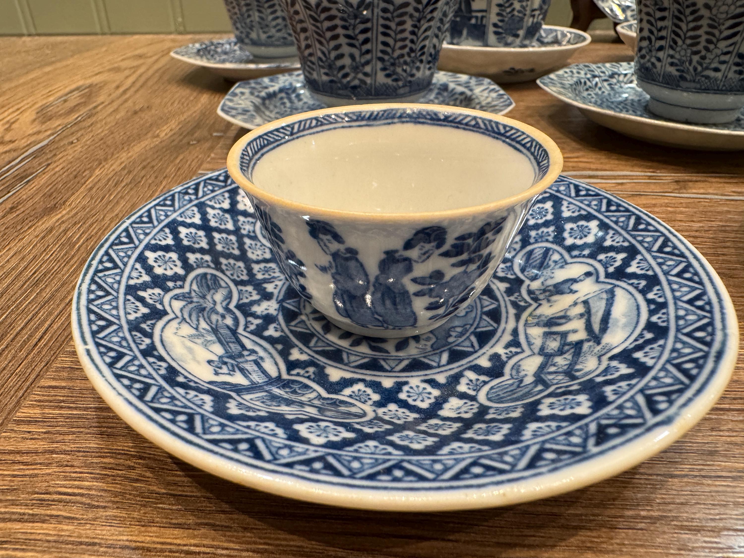 Antique Mosa Delft Tea Cup Set: Chinese Style, 22 Piece - Etsy