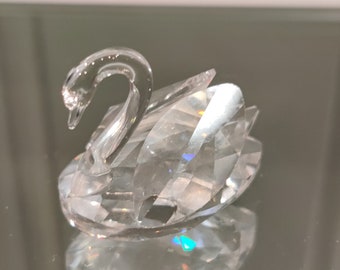 RARE MINI Swarovski Crystal Figurine Swarovski Mini Swan Swan Crystal ...