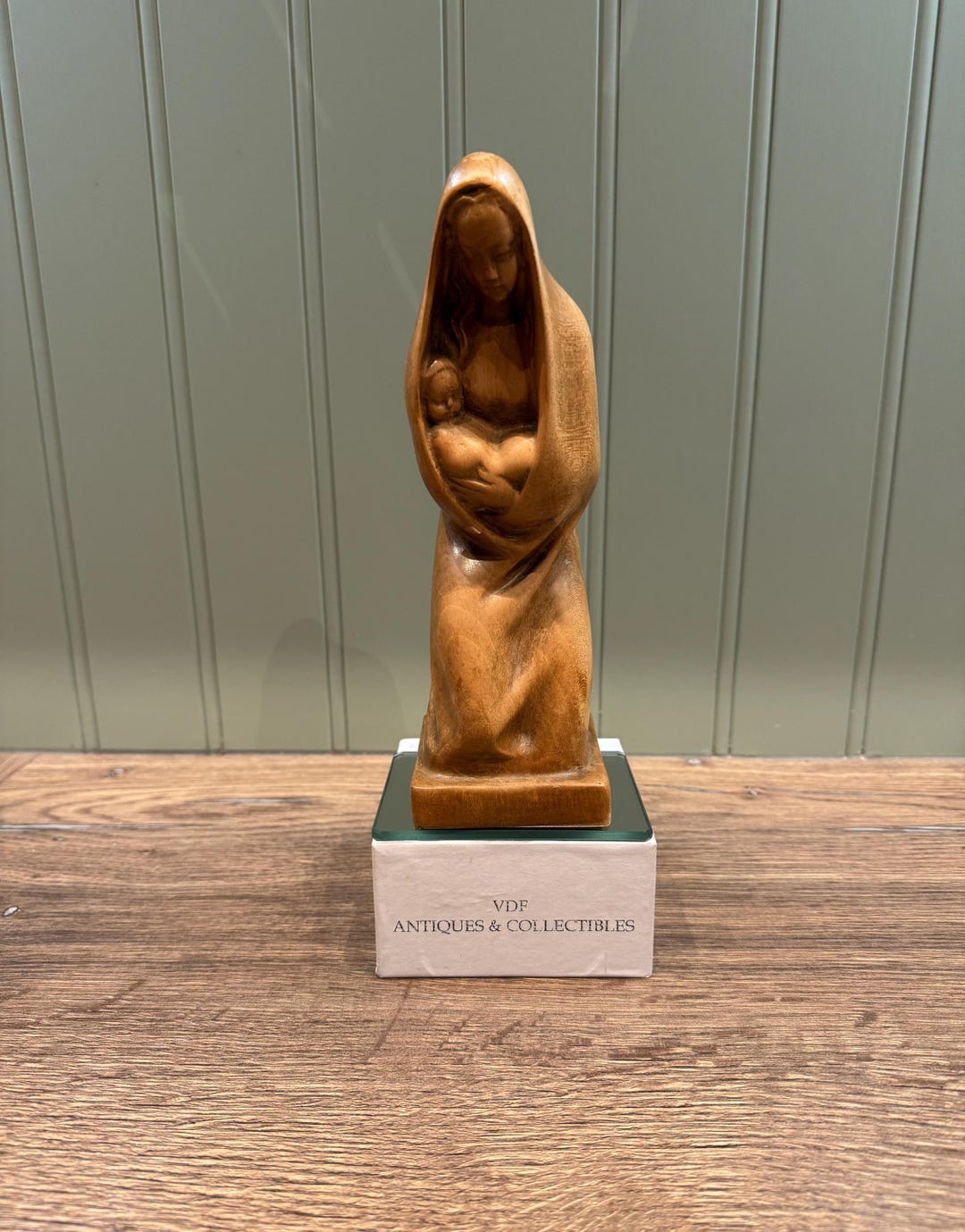 Wooden Statue/figure of Mother Mary With Jesus. - Etsy