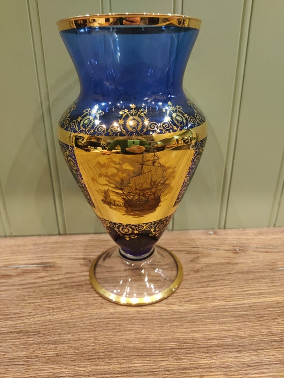 Rococo Glass Vase Antique French Louis XV Rococo Speltzer Vases,