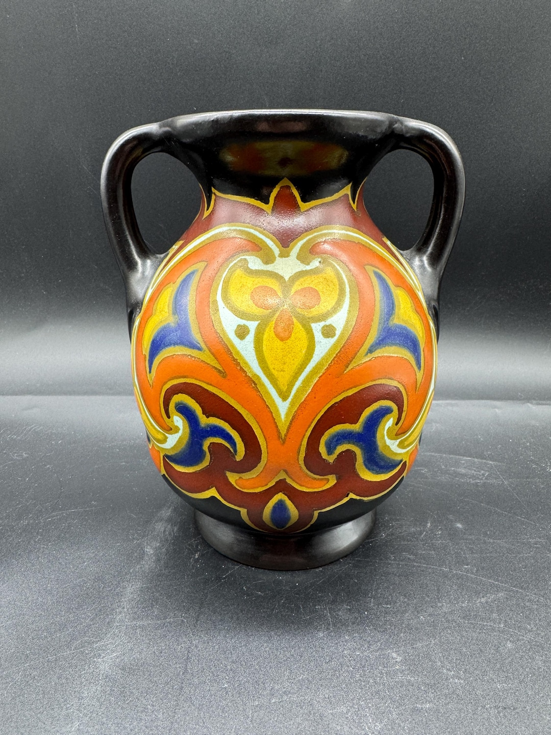 Art Deco Gymar Gelria Arnhem Vase – Handpainted Dutch Plateel – Ca 1928 ...