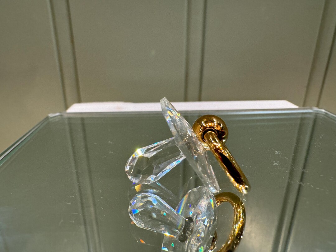 Swarovski Crystal Figurine - Pacifier - Crystal With Goldplate ...