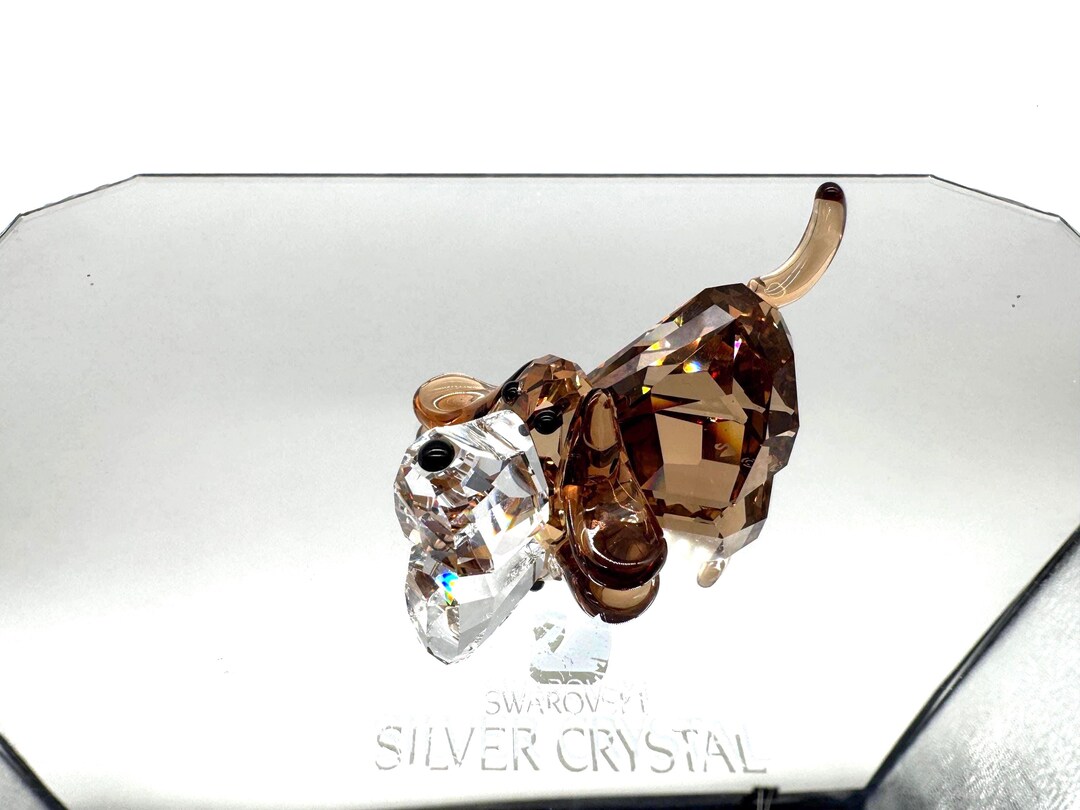 Swarovski Lovlots Gang of Dogs - Peppino - Bassett Dog - BOXED - Etsy