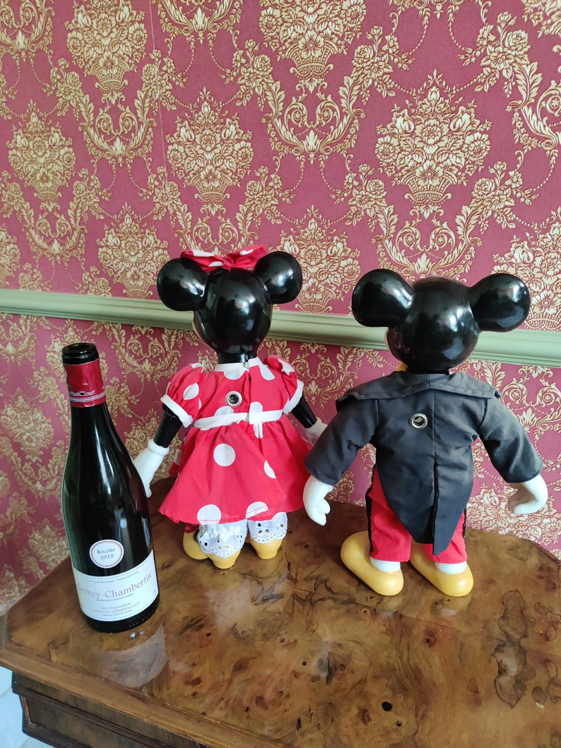Ultra Rare Mickey En Minnie Mouse Porcelain Musical Dolls - Etsy