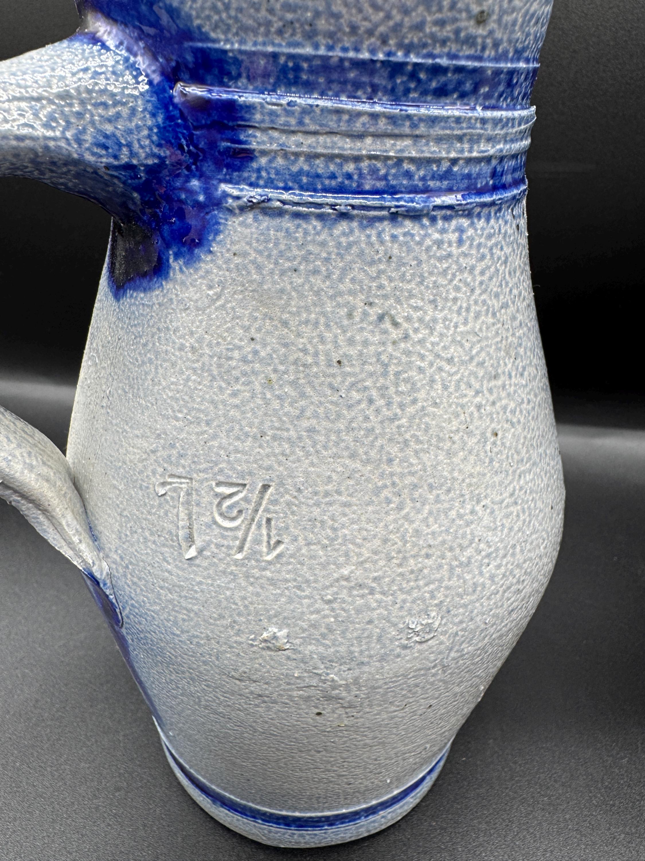 Westerwald Stoneware Jug Set – German Salt-glazed Pottery - Etsy