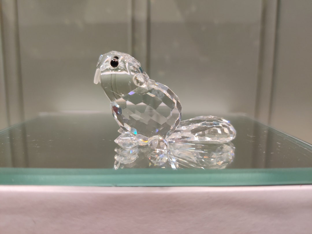 Swarovski Baby Beaver Sitting - Swarovski Crystal Figurine - Swarovski ...