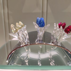 CLEARANCE Swarovski Small Tulips on Stand Swarovski Crystal Figurine ...