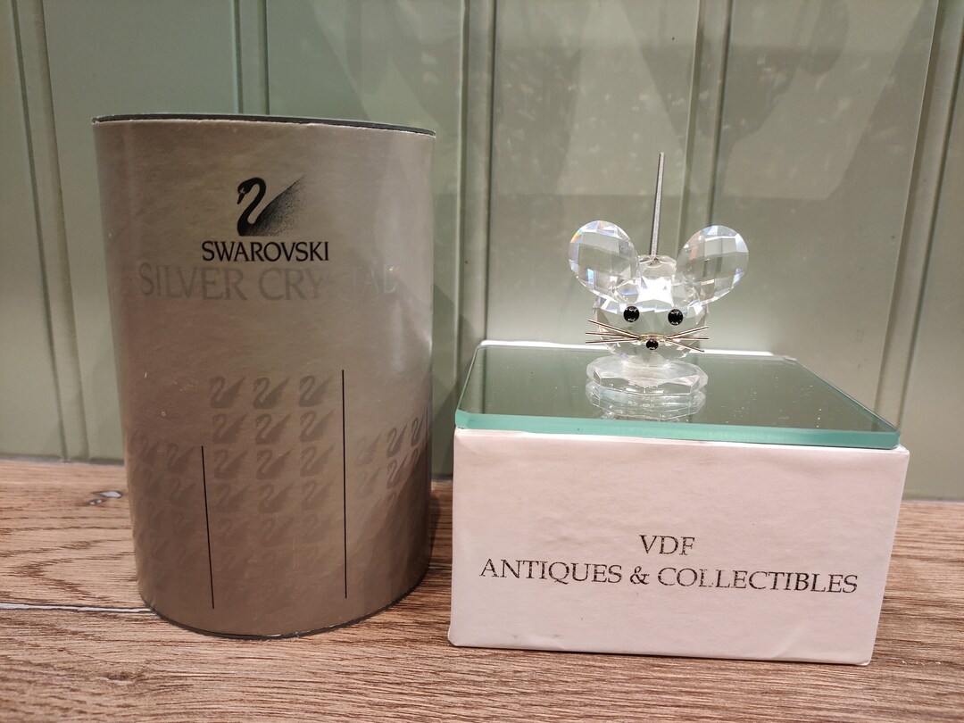 Swarovski Mouse Small With a Rounded Platform Swarovski Crystal ...