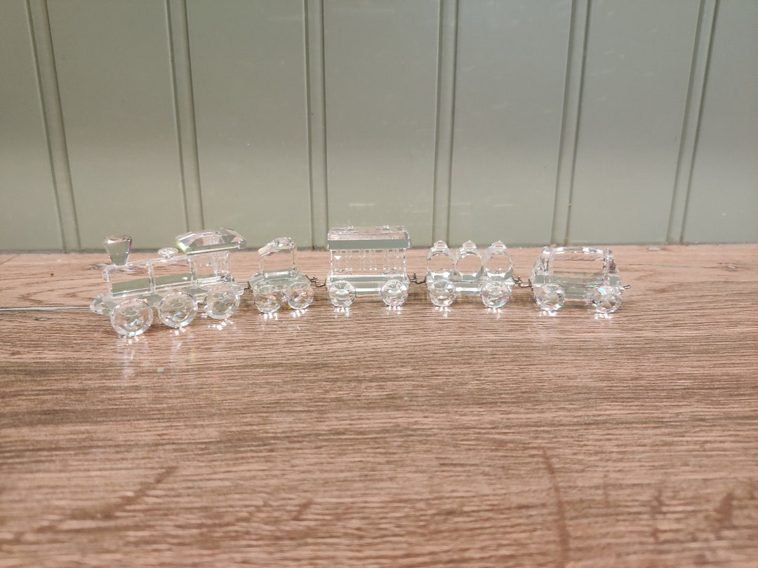 Swarovski Crystal Figurine Large Crystal Train 5 Piece Set Swarovski ...
