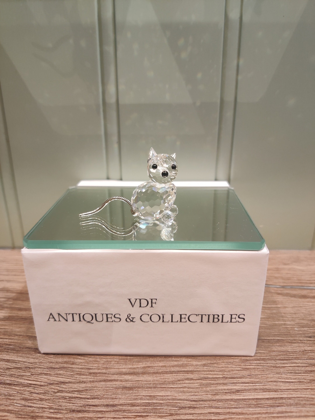 Swarovski Crystal Figurine - Cat Mini - Animal Figurine Crystal ...