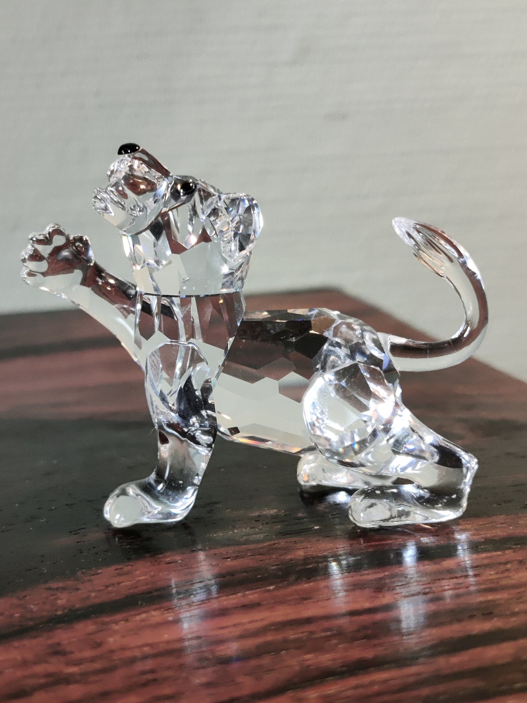 Swarovski Lion Cub Crystal Figurine Animal Glass - Etsy