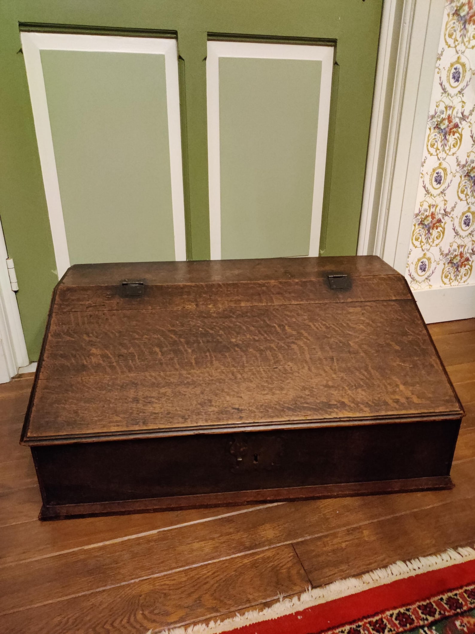 Very Early (17th Century) Oak Wooden Writing Chest or Bible Chest ...