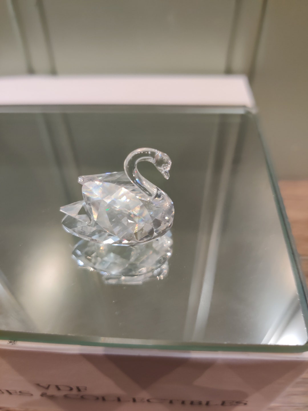 Mini Swarovski Crystal Swan Figurine - Boxed - Retired 1988 - Etsy