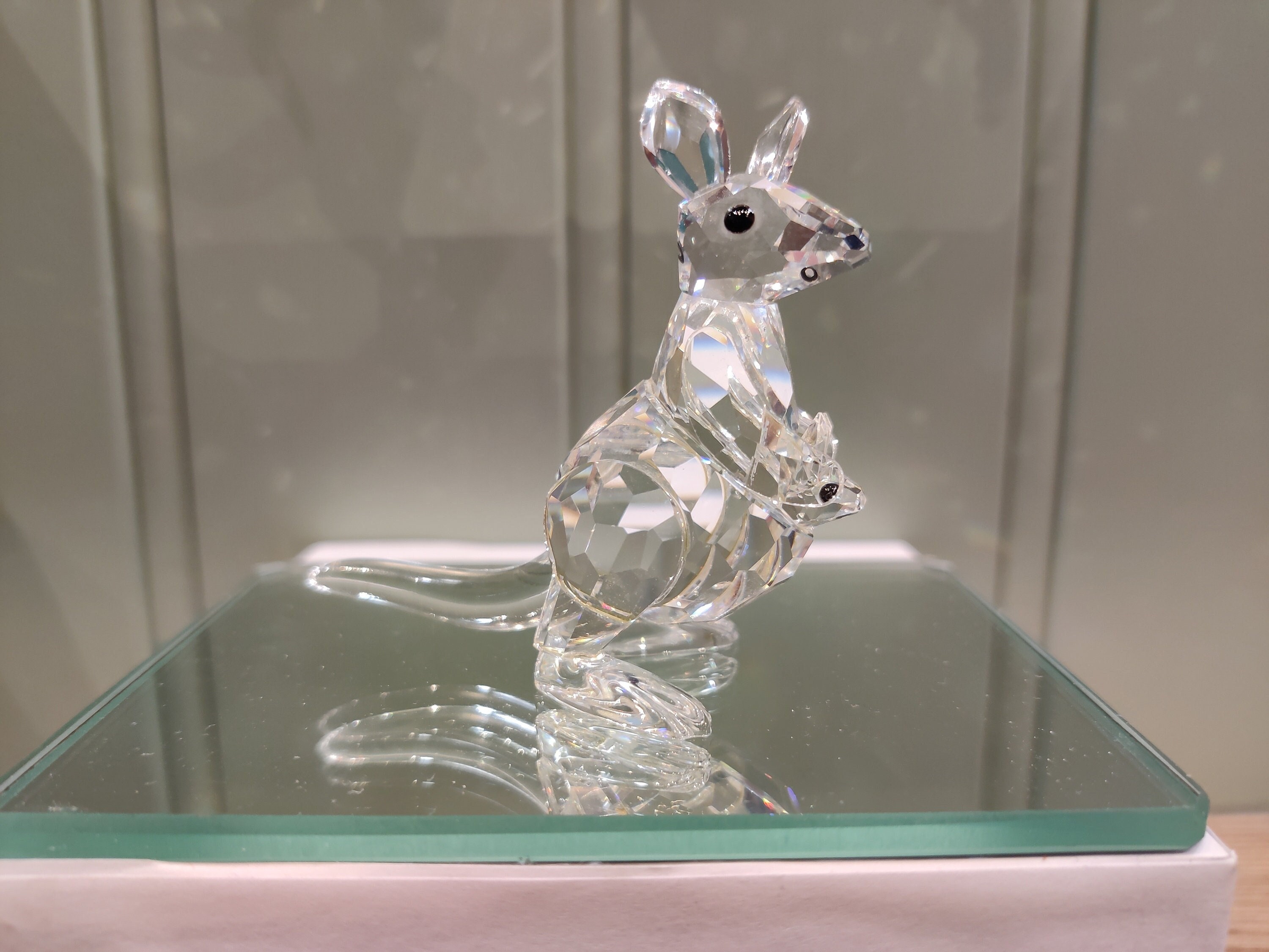 Swarovski Crystal Kangaroo With Baby Joey Figurine - Retired - Etsy