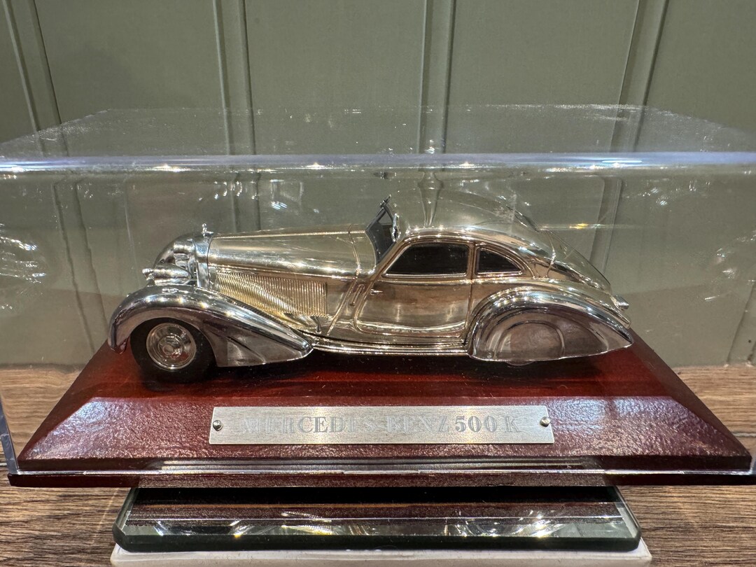 Silver Cars Collection - Mercedes-benz 500K - Silver Colored Miniature ...