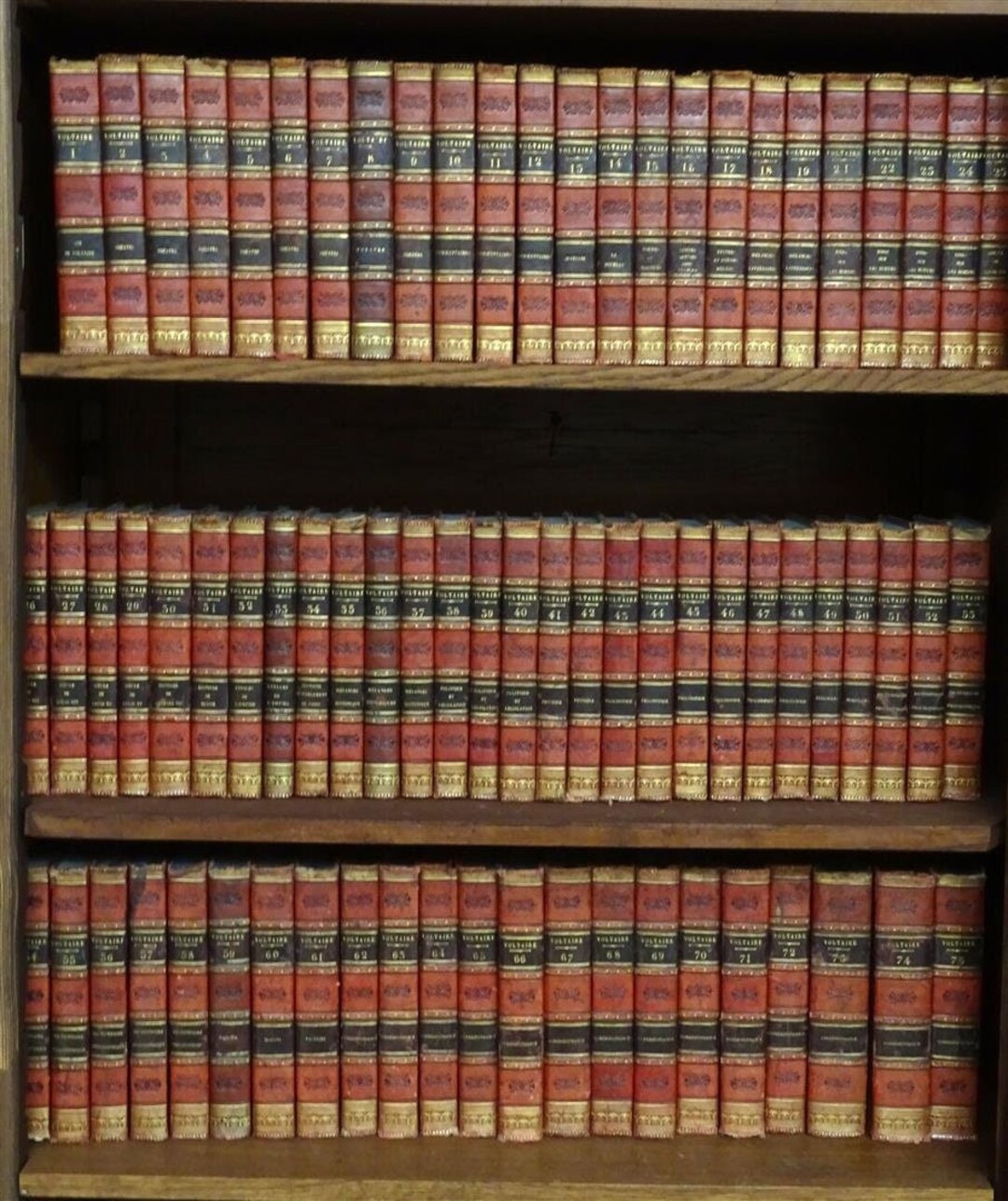 RARE Antique 75-piece Book Series "ouevres Completes De Voltaire ...