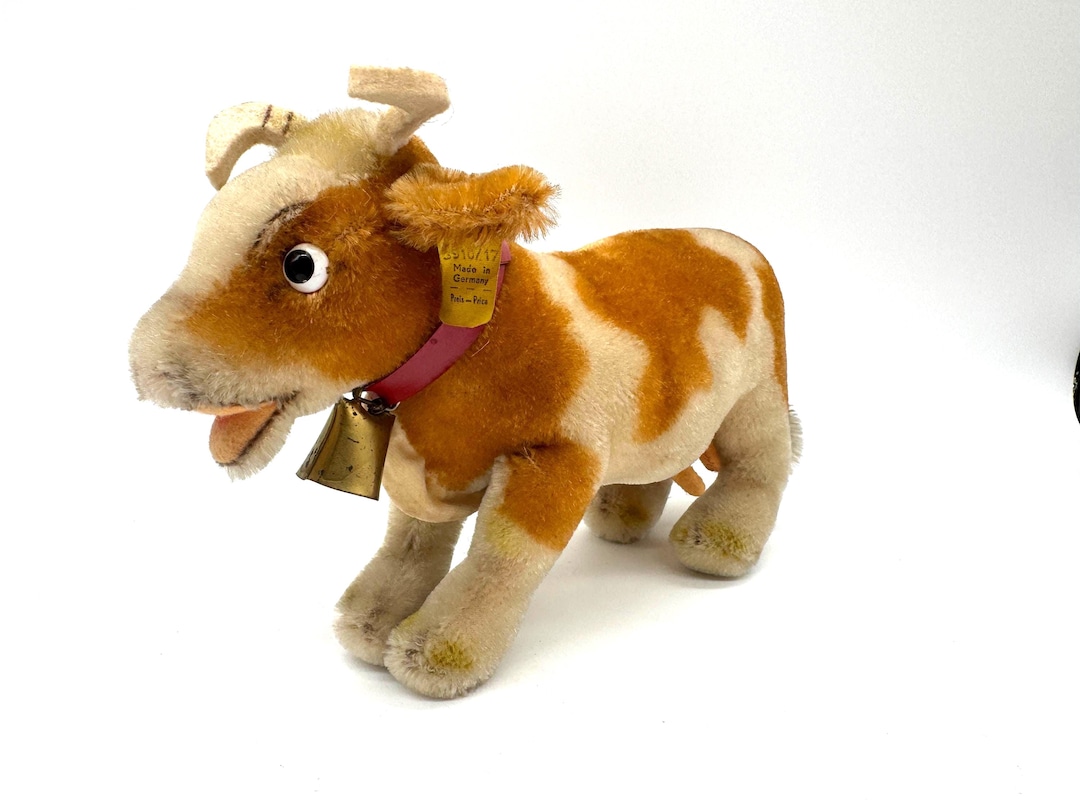 Rare Vintage Steiff Cow 3910/17 With Bell – Made in Germany – Plush ...
