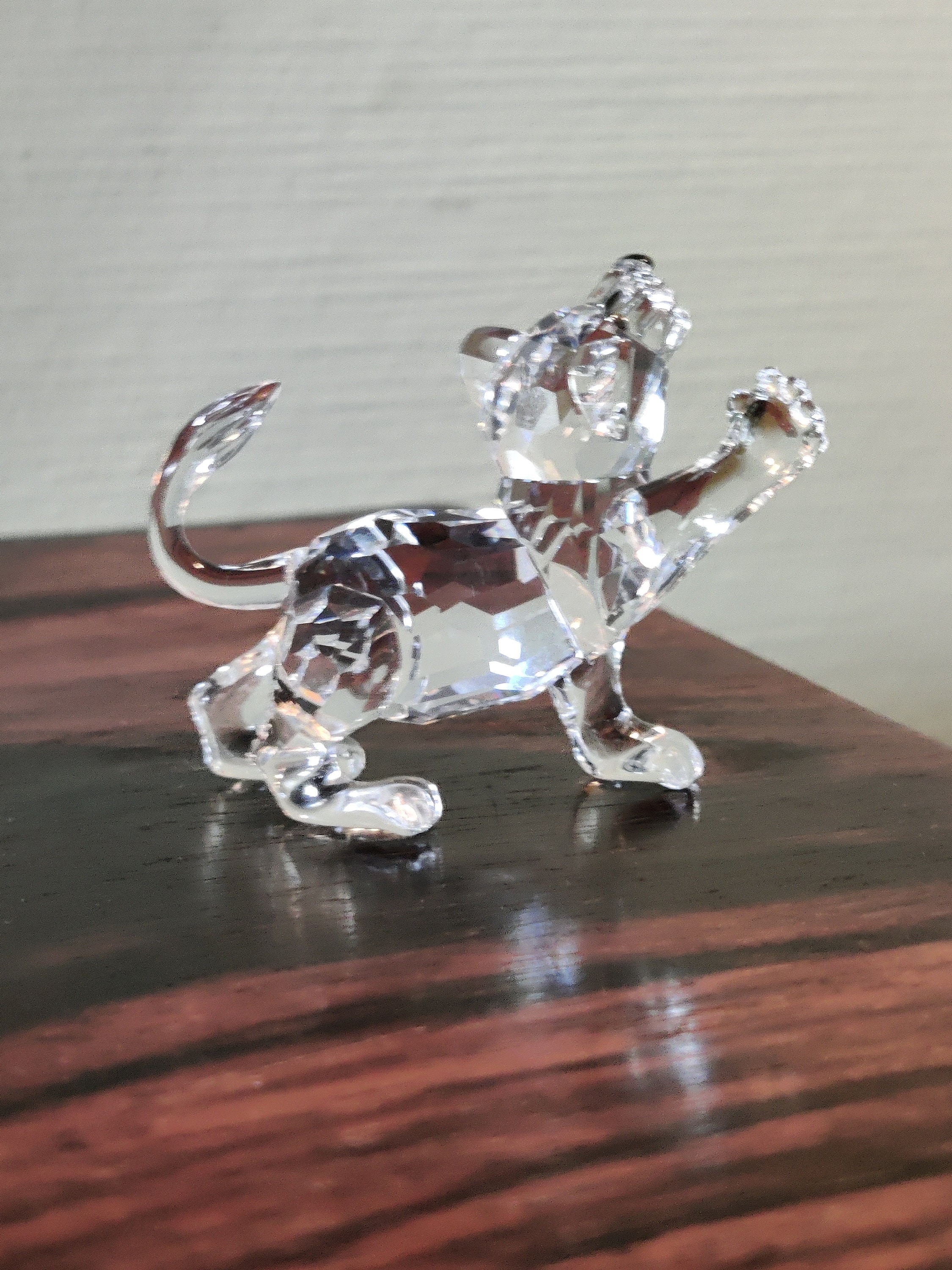 Swarovski Lion Cub Crystal Figurine Animal Glass - Etsy