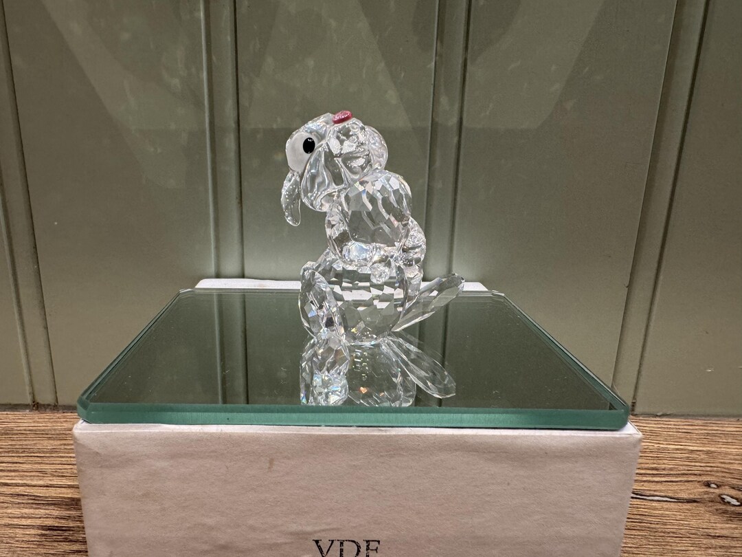 Swarovski Disney's Thumper Figurine - Clear Crystal With Rose Nose - Etsy