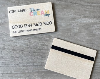 Pretend Play Credit Cards Grocery Store Debit Card Gift Cards Play ...