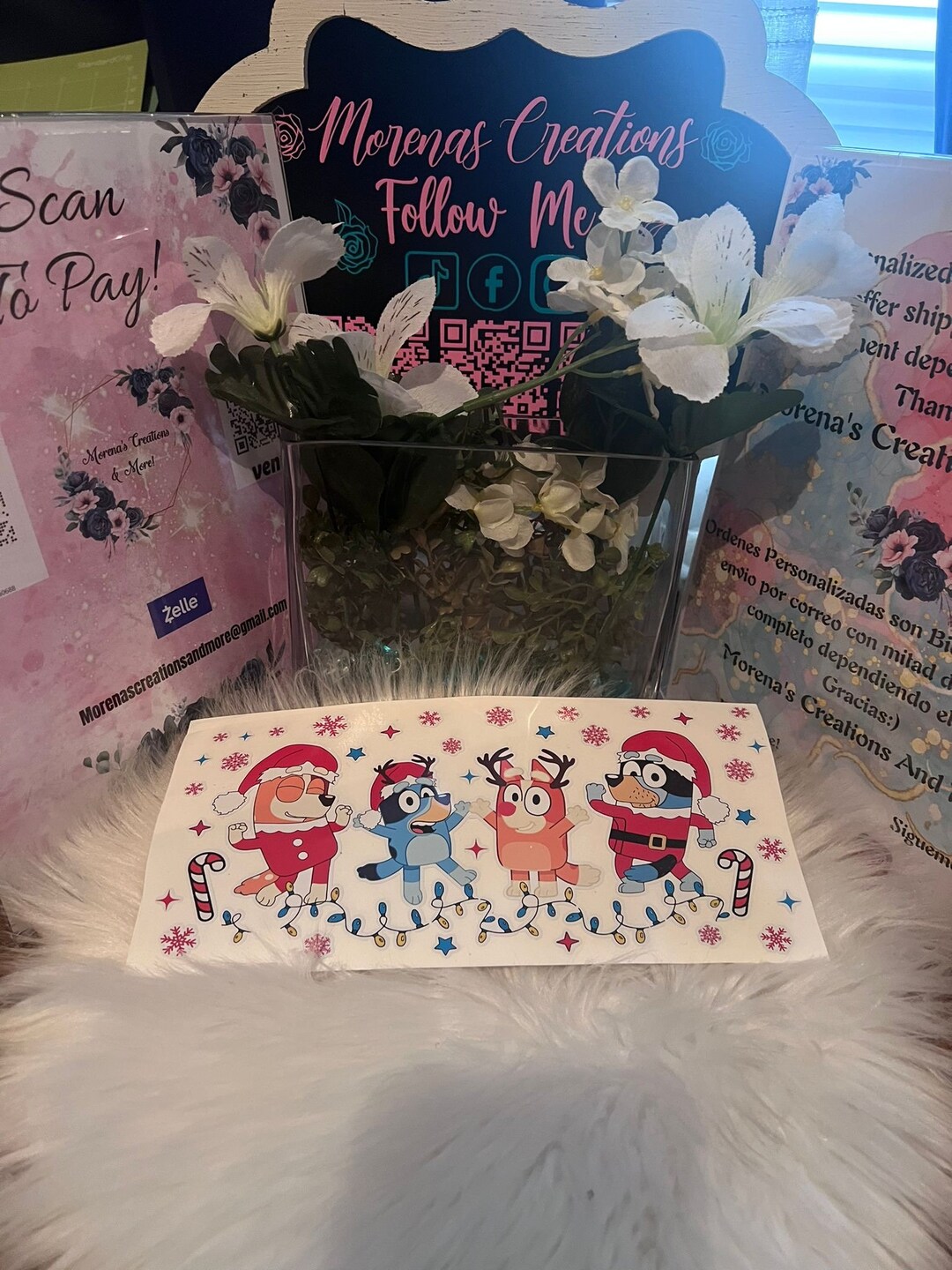 Bluey Christmas| Eco Solvent Wraps| Libby Wraps| Christmas Vibes| 16OZ ...