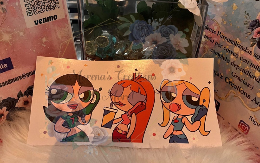 Powerpuff Girls Teenagers Eco Solvent Wrap 16oz Libby Wraps - Etsy